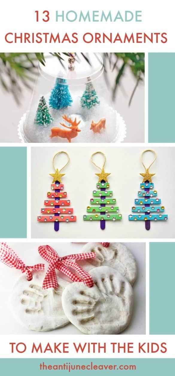 13 DIY Homemade Christmas Ornaments to Make with Kids | Haus of Boys