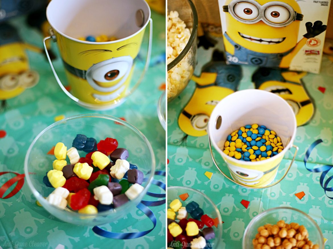 Super Easy DIY Minions Treat Bags & Popcorn Bar | Haus of Boys