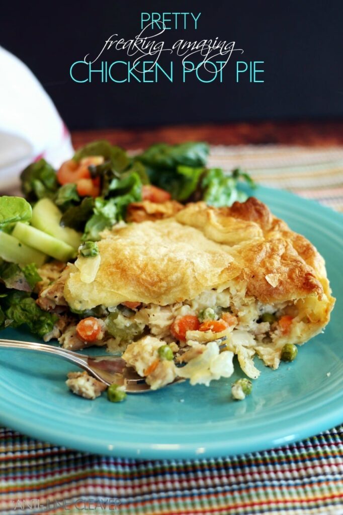 Pretty Freaking Amazing Homemade Chicken Pot Pie | Haus of Boys