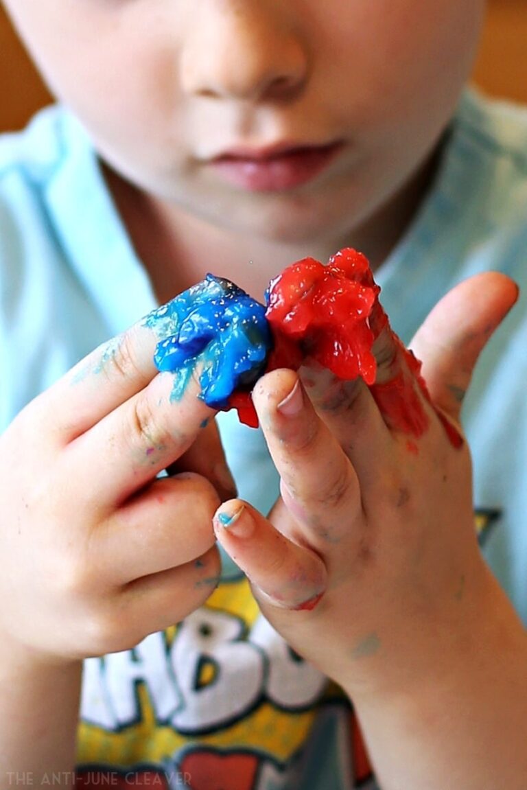 Fun with DIY Non-Toxic Homemade Finger Paint | Haus of Boys