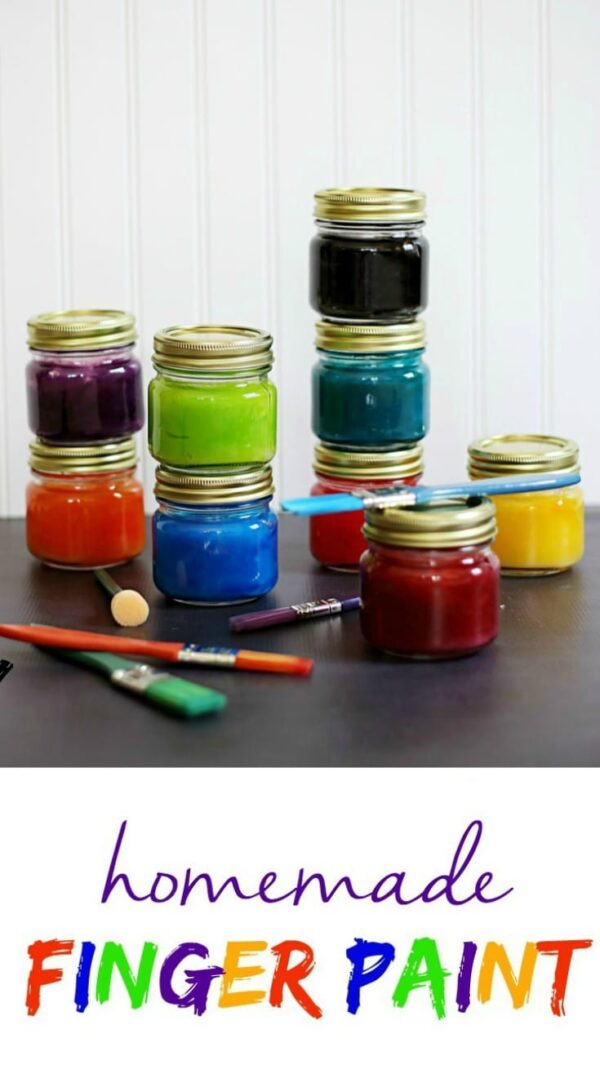 Fun with DIY Non-Toxic Homemade Finger Paint | Haus of Boys