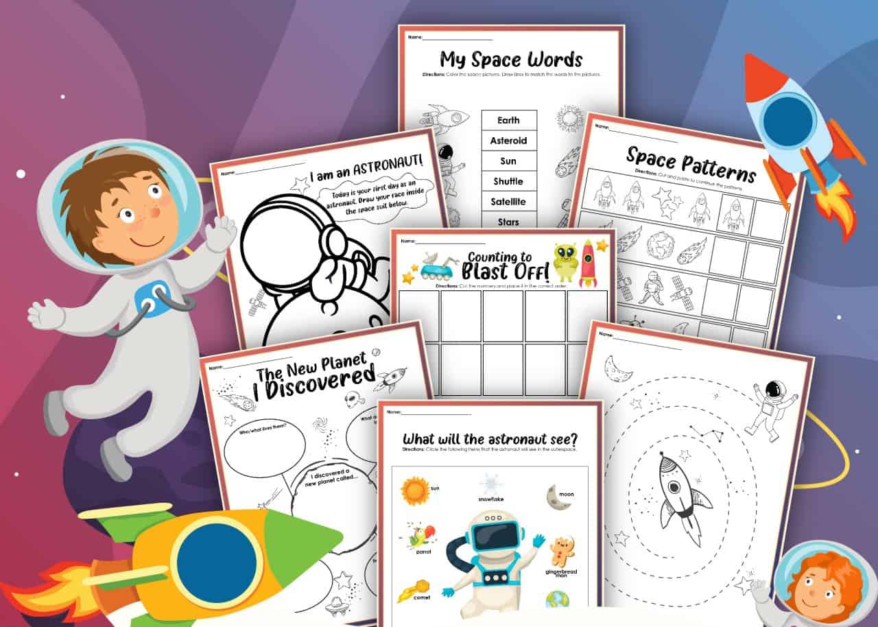 Out of this World Space Printables for Kids | The Anti-June Cleaver
