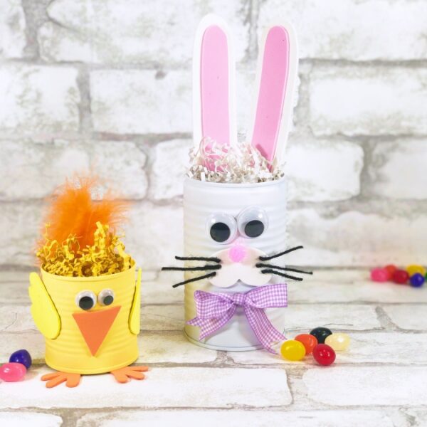 Tin Can Easter Bunny & Chick Kids’ Craft | Haus of Boys