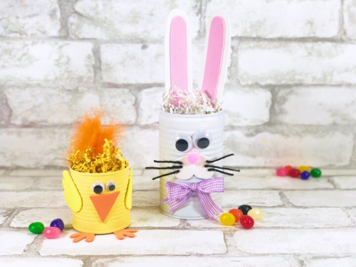 Tin Can Easter Bunny & Chick Kids’ Craft | Haus of Boys