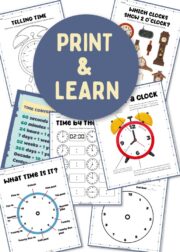 Printable Telling Time Worksheets for Kids | Haus of Boys