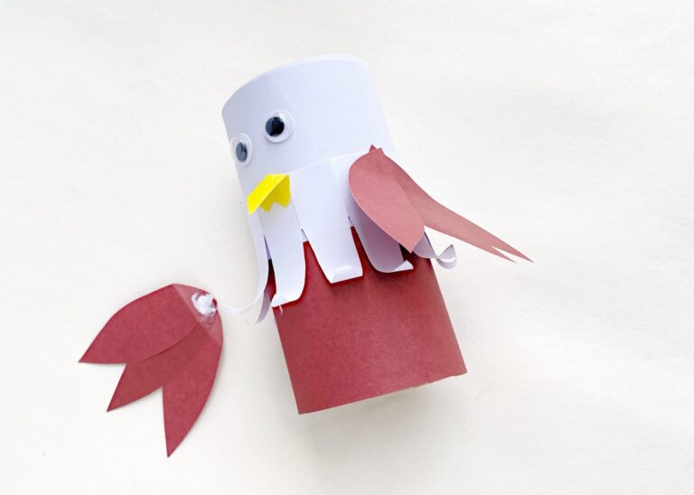 Bald Eagle Toilet Paper Roll Craft | Haus of Boys