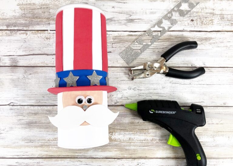 Uncle Sam Pringles Can July 4th Craft for Kids | Haus of Boys