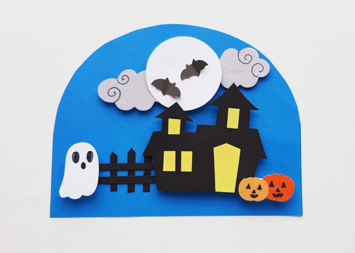 Halloween 3D Haunted House Paper Craft For Kids | Haus of Boys