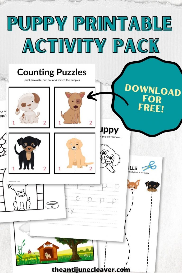 Free Pawesome Puppy Printables for Kids | Haus of Boys