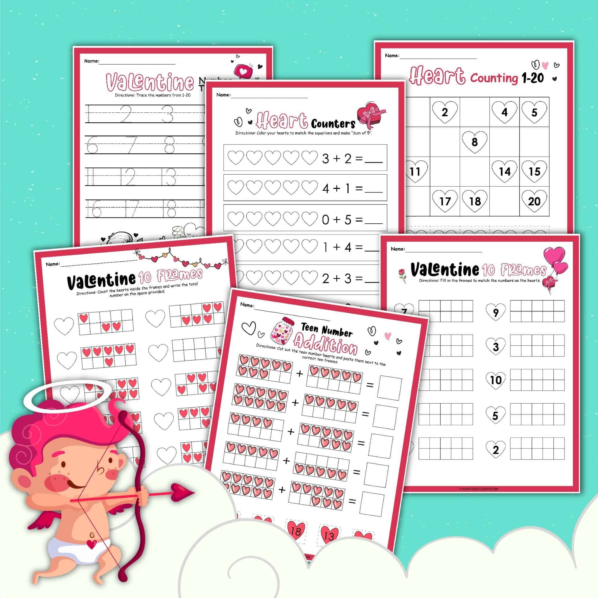 Valentine’s Day Math Activities for Kids | Haus of Boys