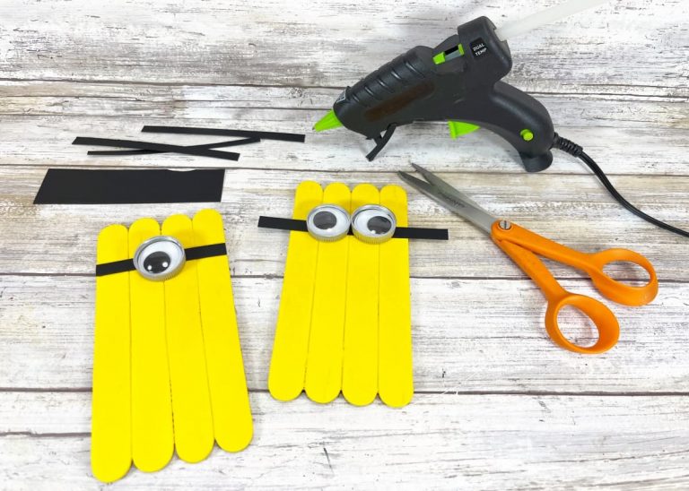 Learn How to Make a Minion Out of Craft Sticks | Haus of Boys