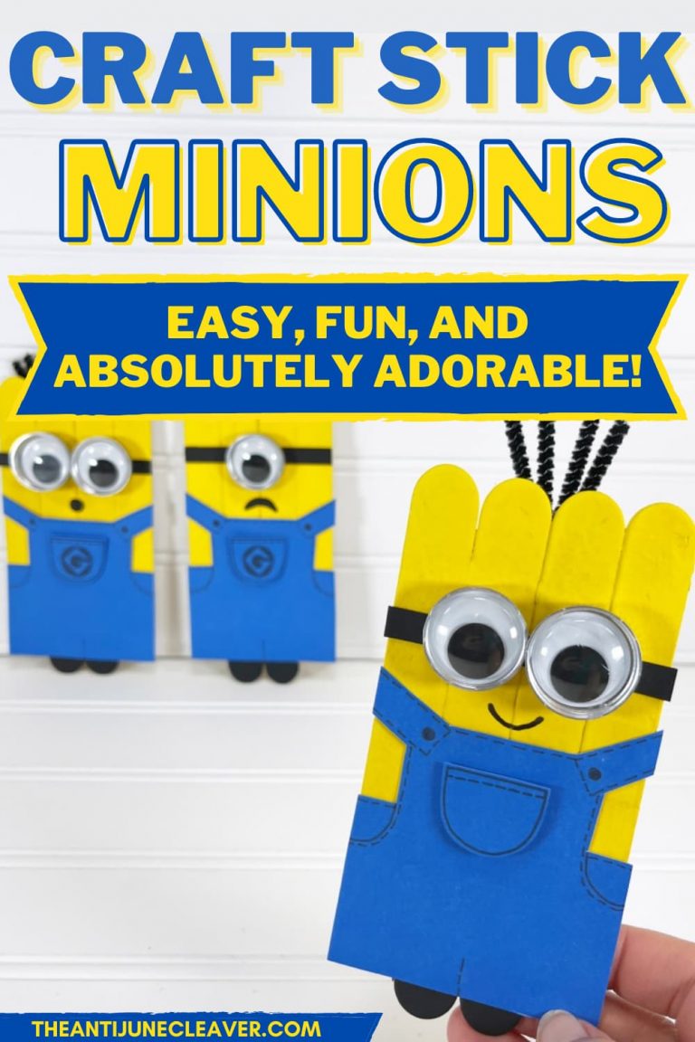 Learn How to Make a Minion Out of Craft Sticks | Haus of Boys