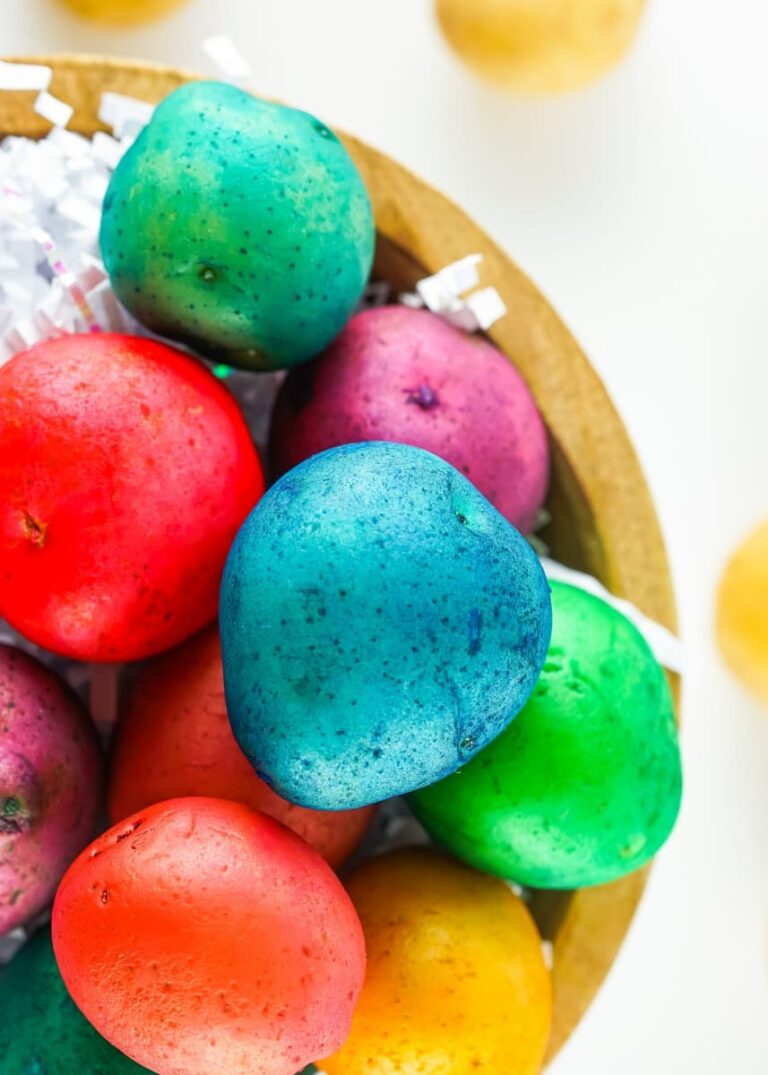 Dyeing Potatoes to Use as Easter Eggs | Haus of Boys